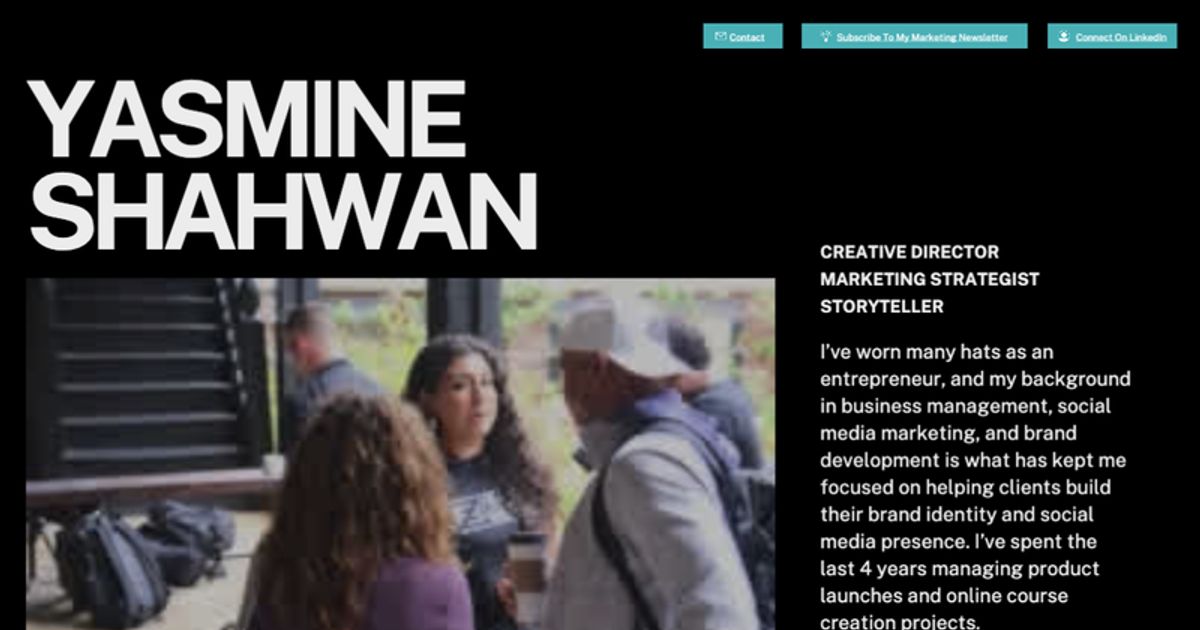 Yasmine Shahwan's Portfolio